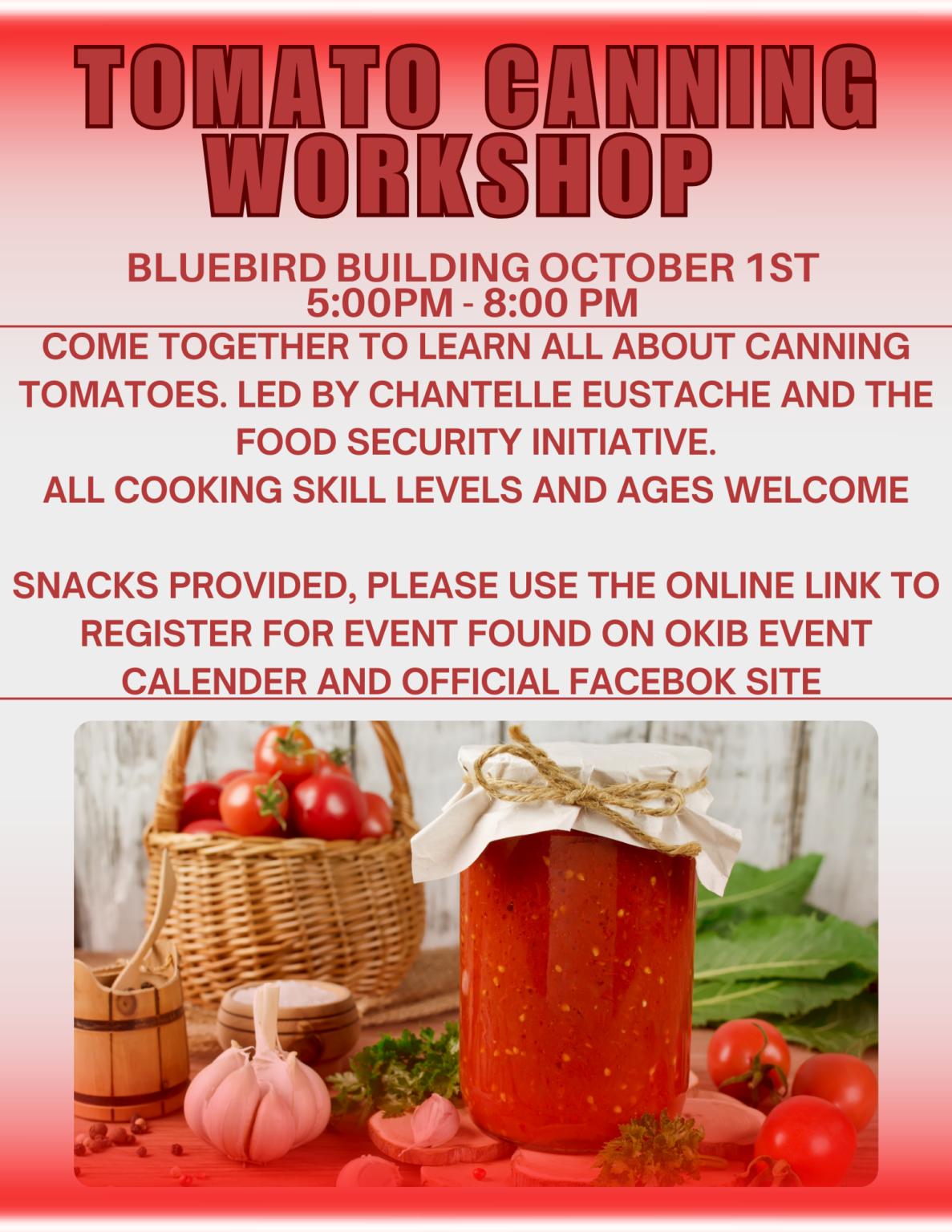 Tomato Canning Workshop - Okanagan Indian Band