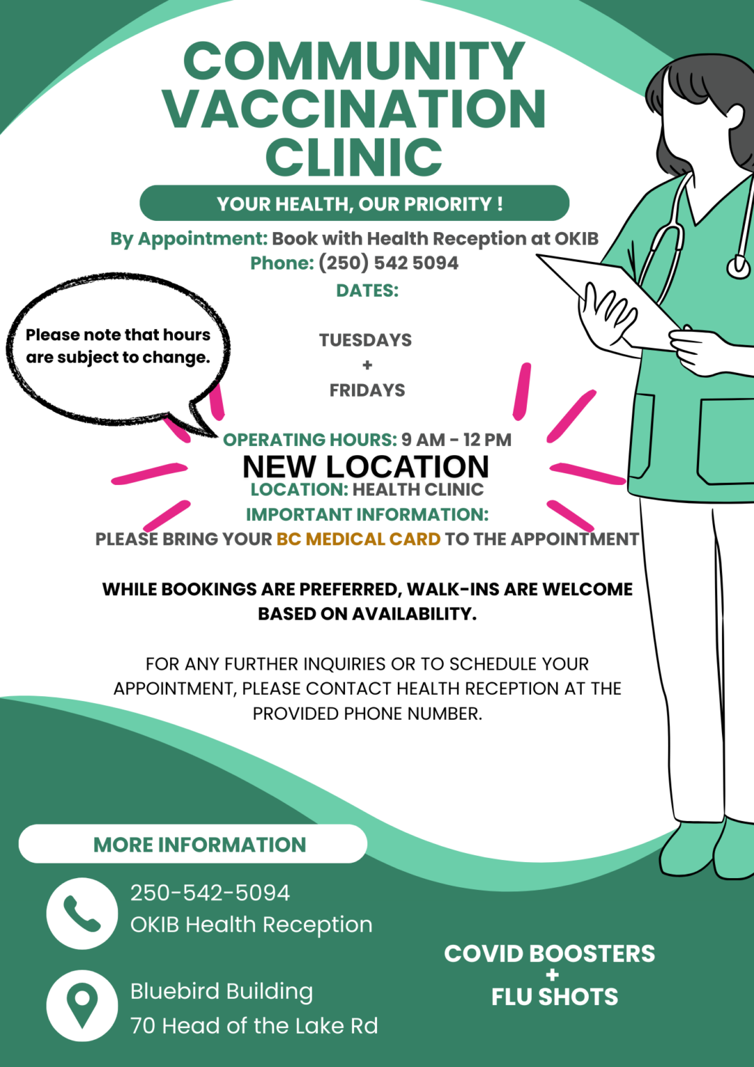 Community Vaccination Clinic - Okanagan Indian Band