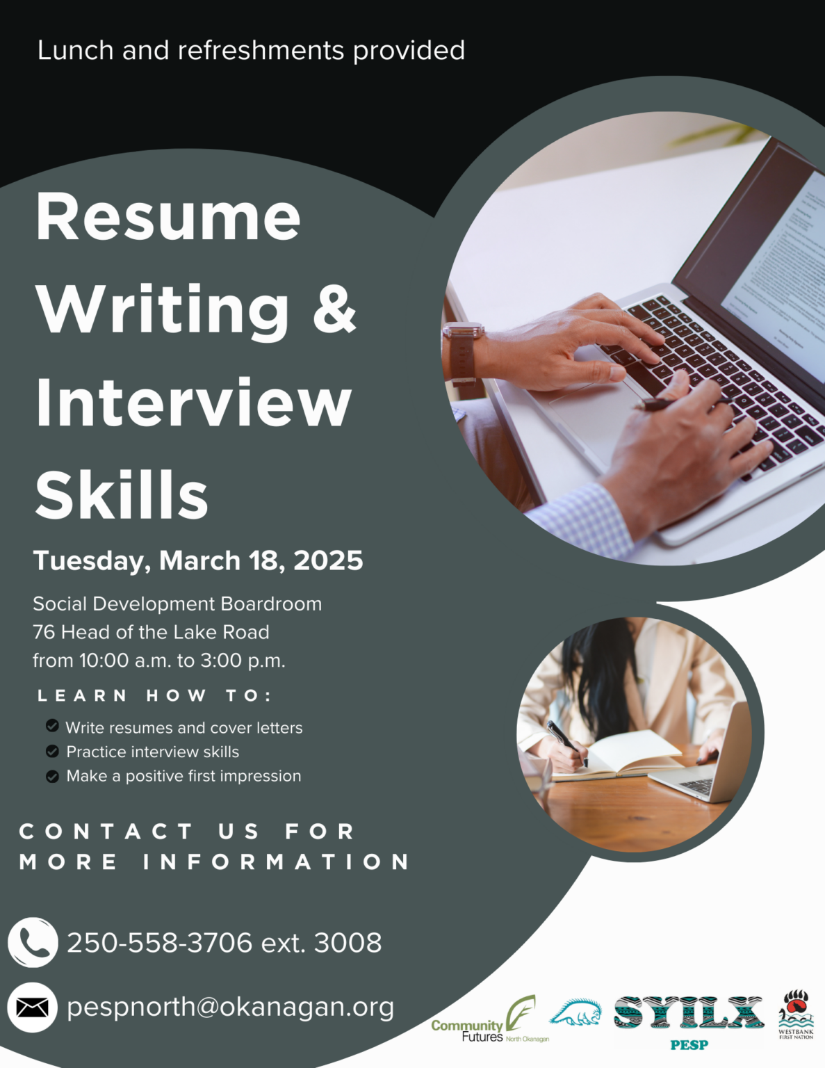 Resume writing and interview skills workshop - Okanagan Indian Band