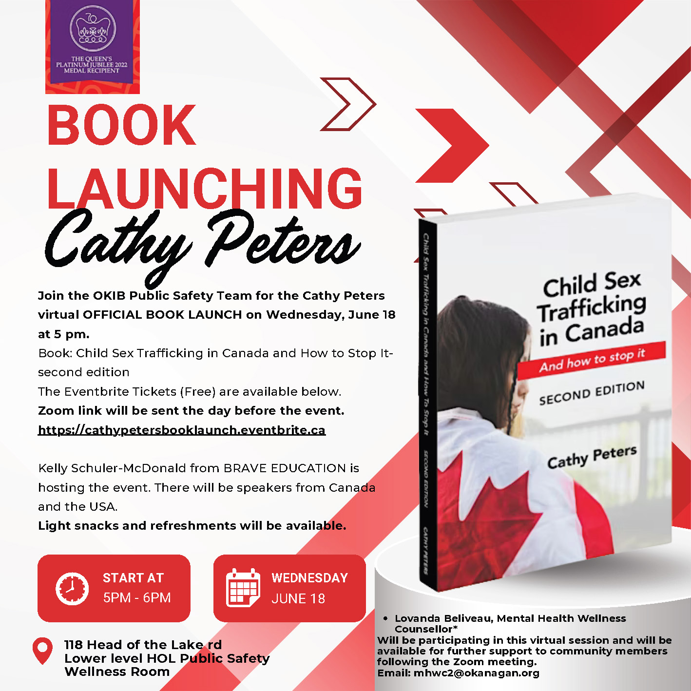 Cathy Peters book launch - Okanagan Indian Band