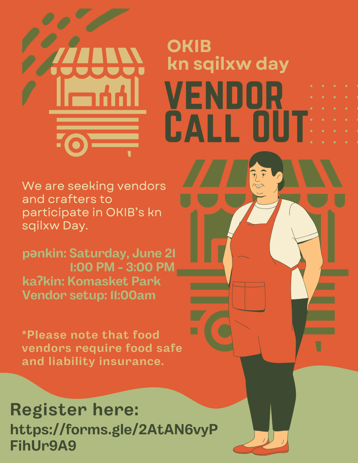 kn sqilxw day - Call out for Vendors - Okanagan Indian Band