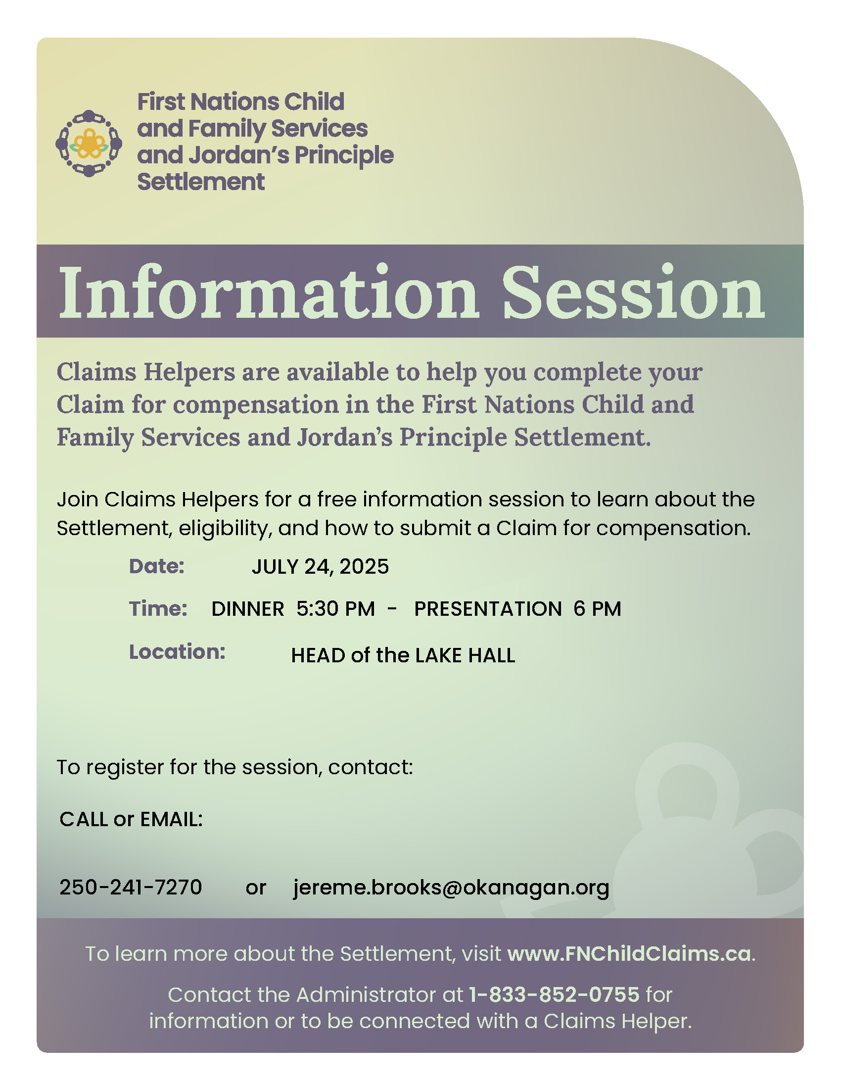 First Nations Child and Family Claims 'Claim Helper' Information ...