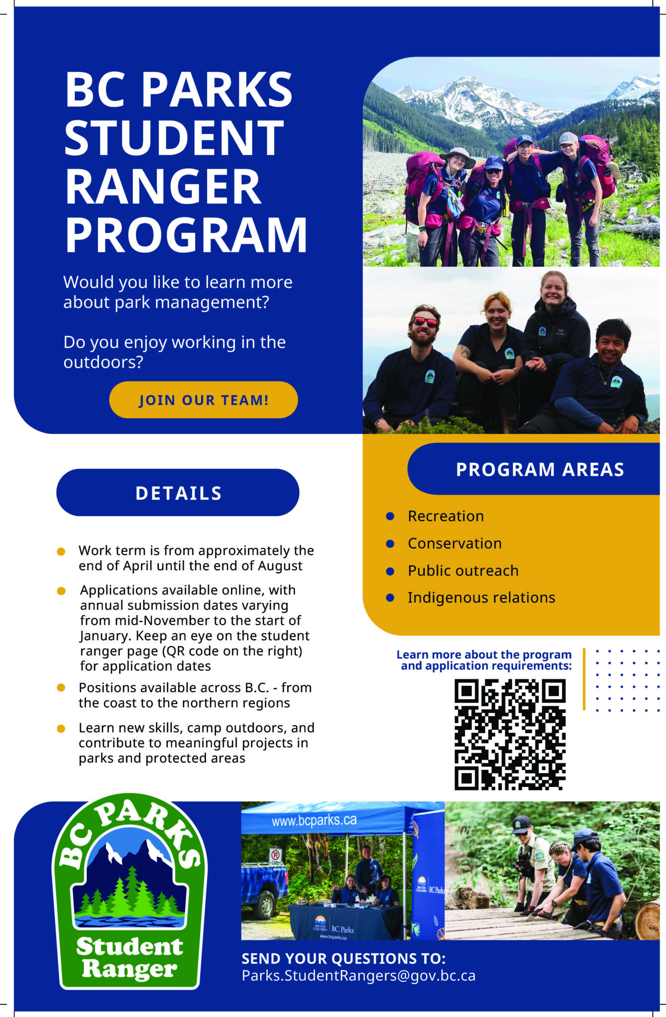 Student Park Ranger Program Job Postings now open - Okanagan Indian Band