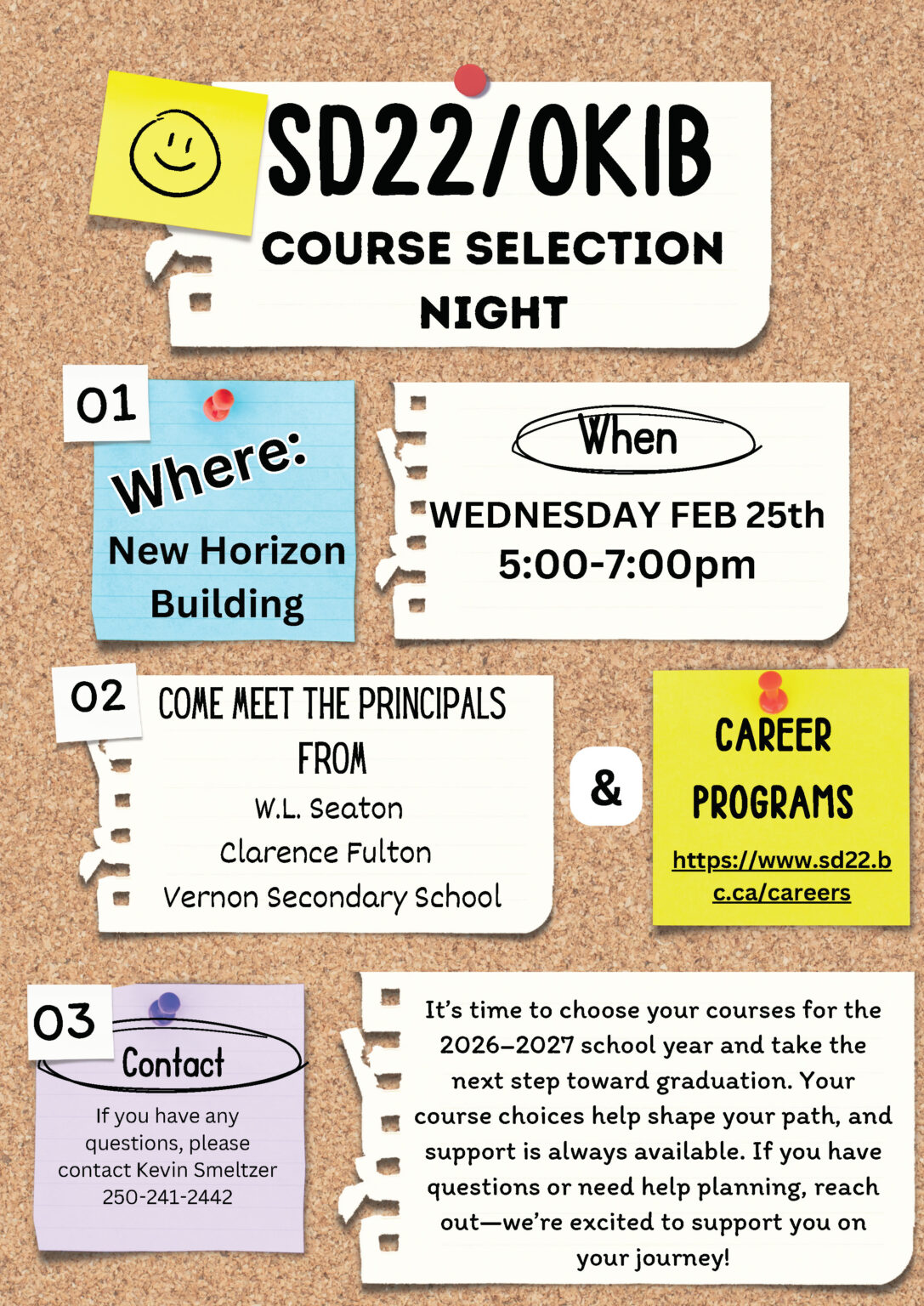 SD22 Course Selection Night - Okanagan Indian Band