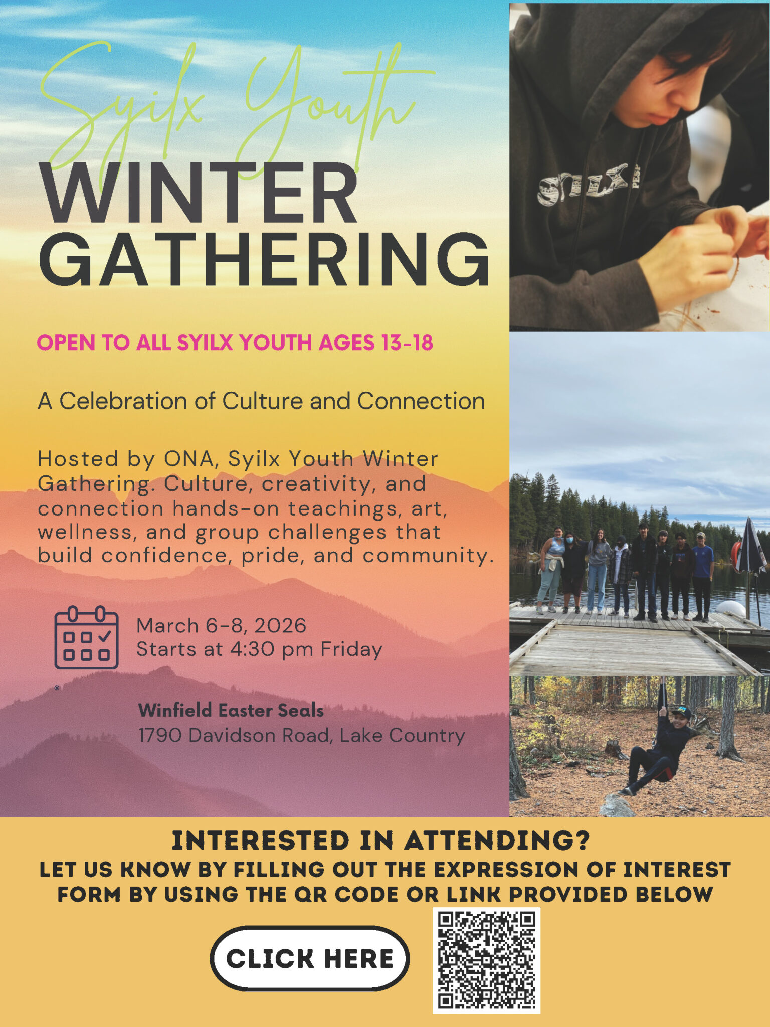 Expression of interest - ONA Syilx Youth Winter Gathering - Okanagan ...