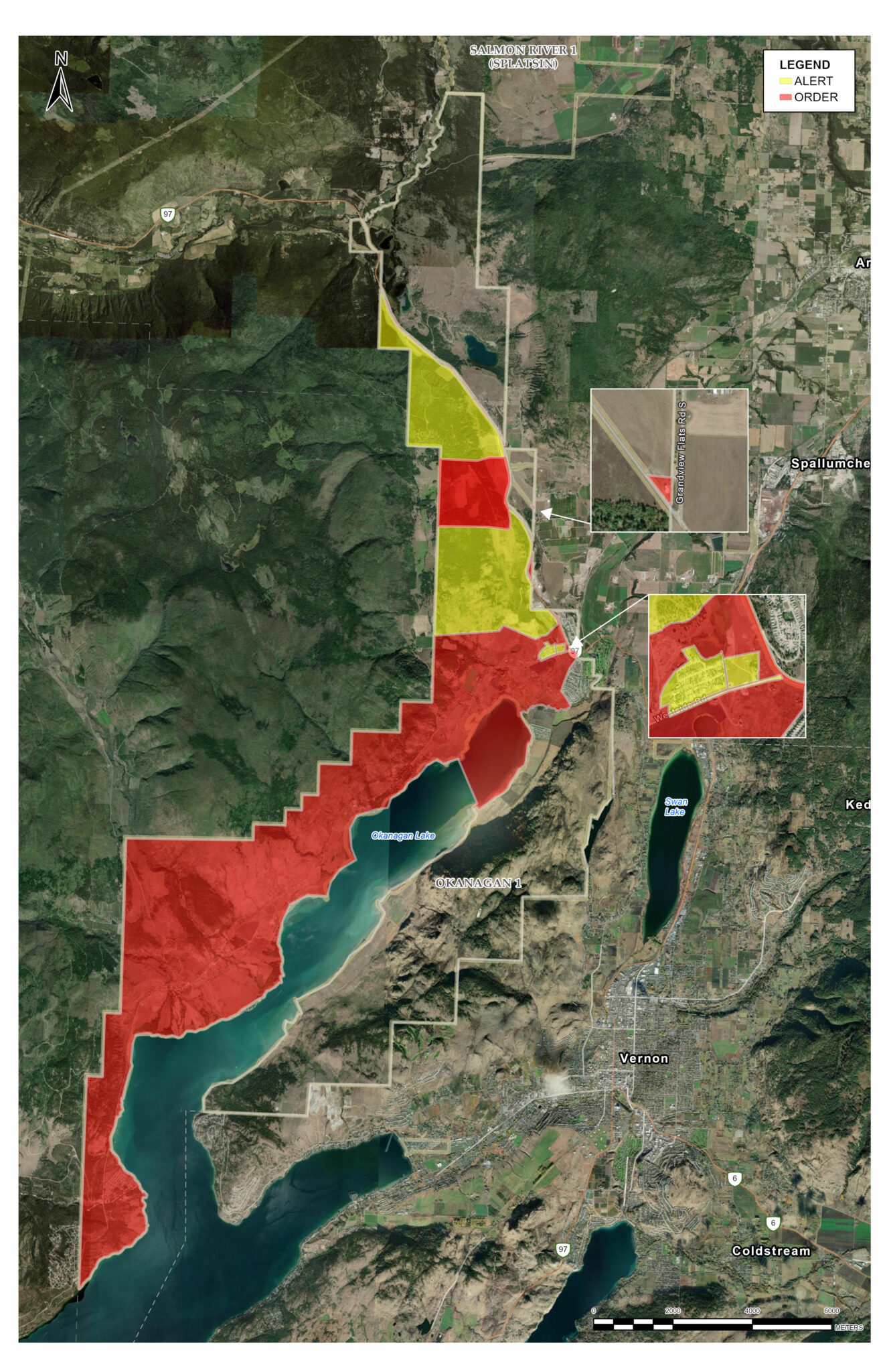 Community Update: Bradley Creek Wildfire Evacuation Order downgraded to ...